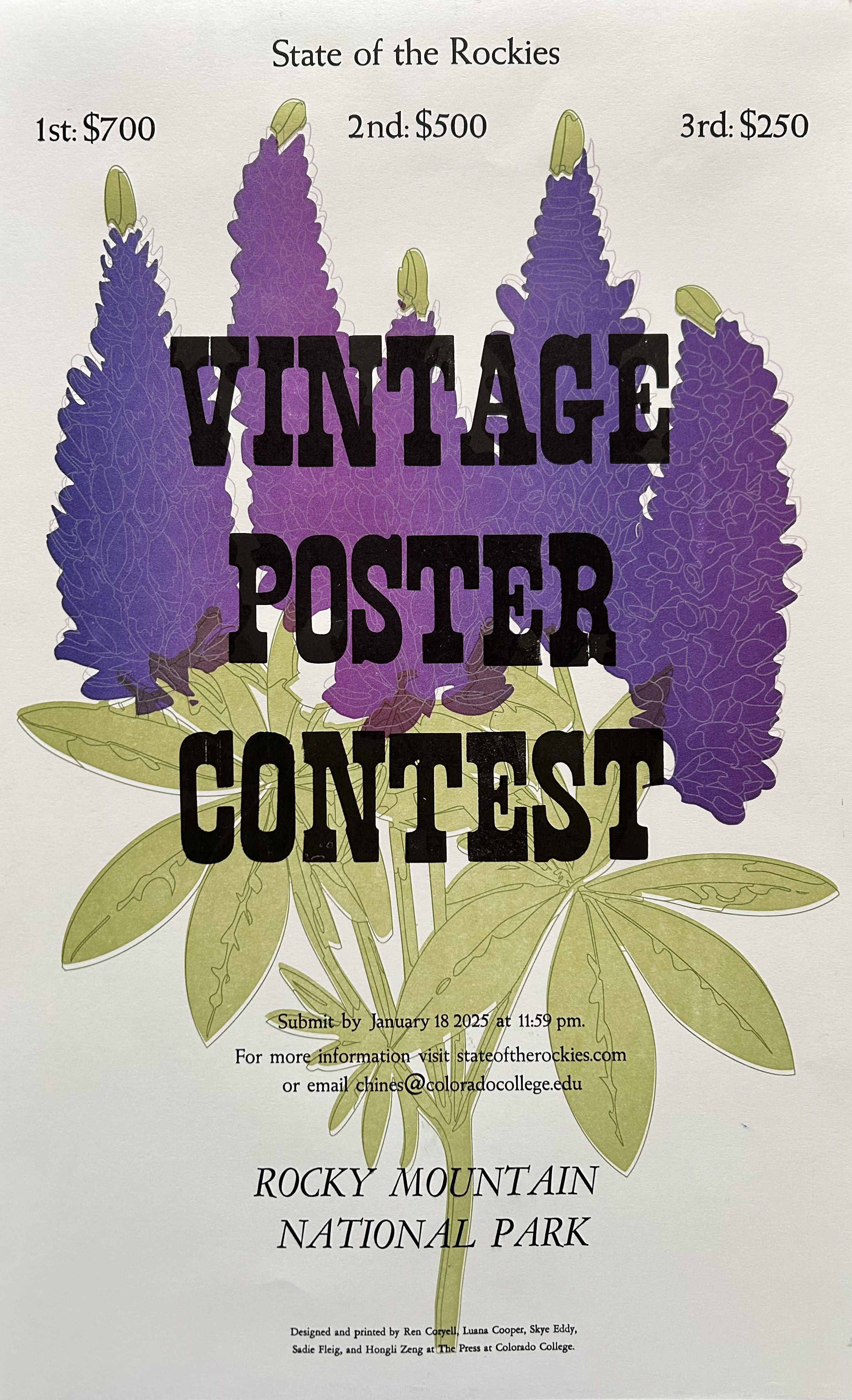 2025 Vintage Poster Contest - Colorado College