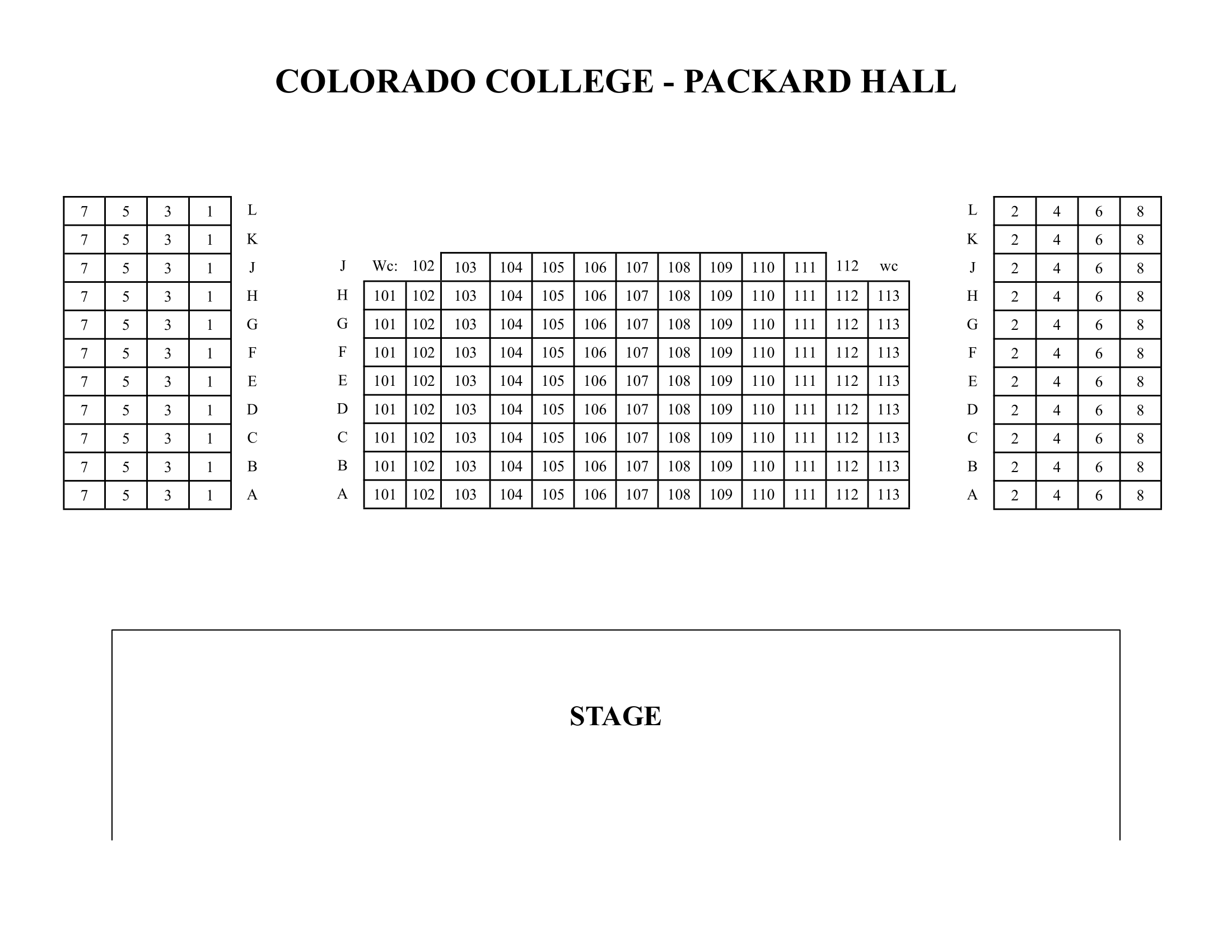 Hall Maps and Parking Information - Colorado College